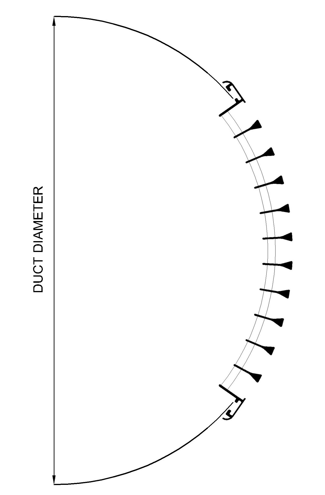 Duct Mounted Curved Grille - Air master
